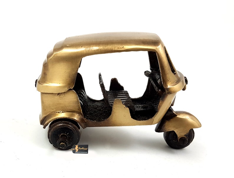 Vintage Auto Rickshaw Miniature Brass Decor Showpiece - Etsy