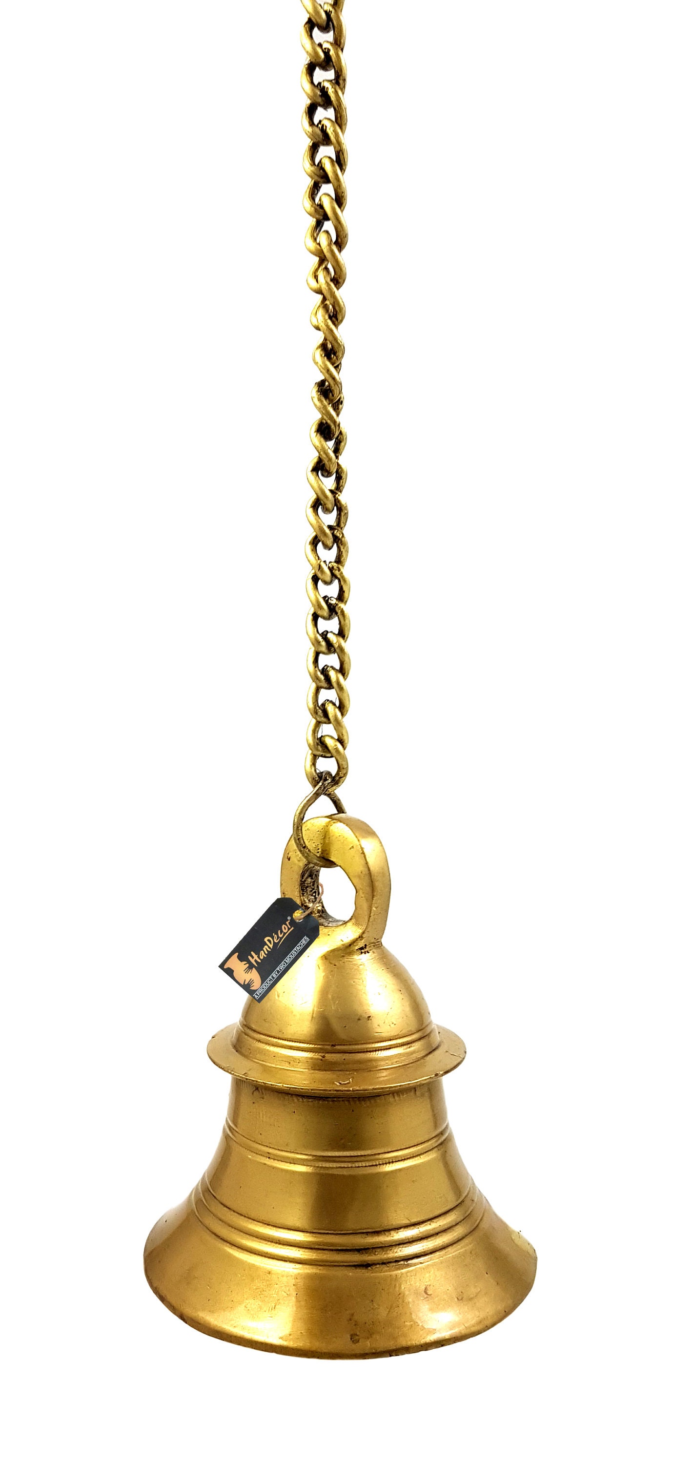 Brass Hanging Bell With Chain Bell Dimensions 4.2 X 5 Inches - Etsy