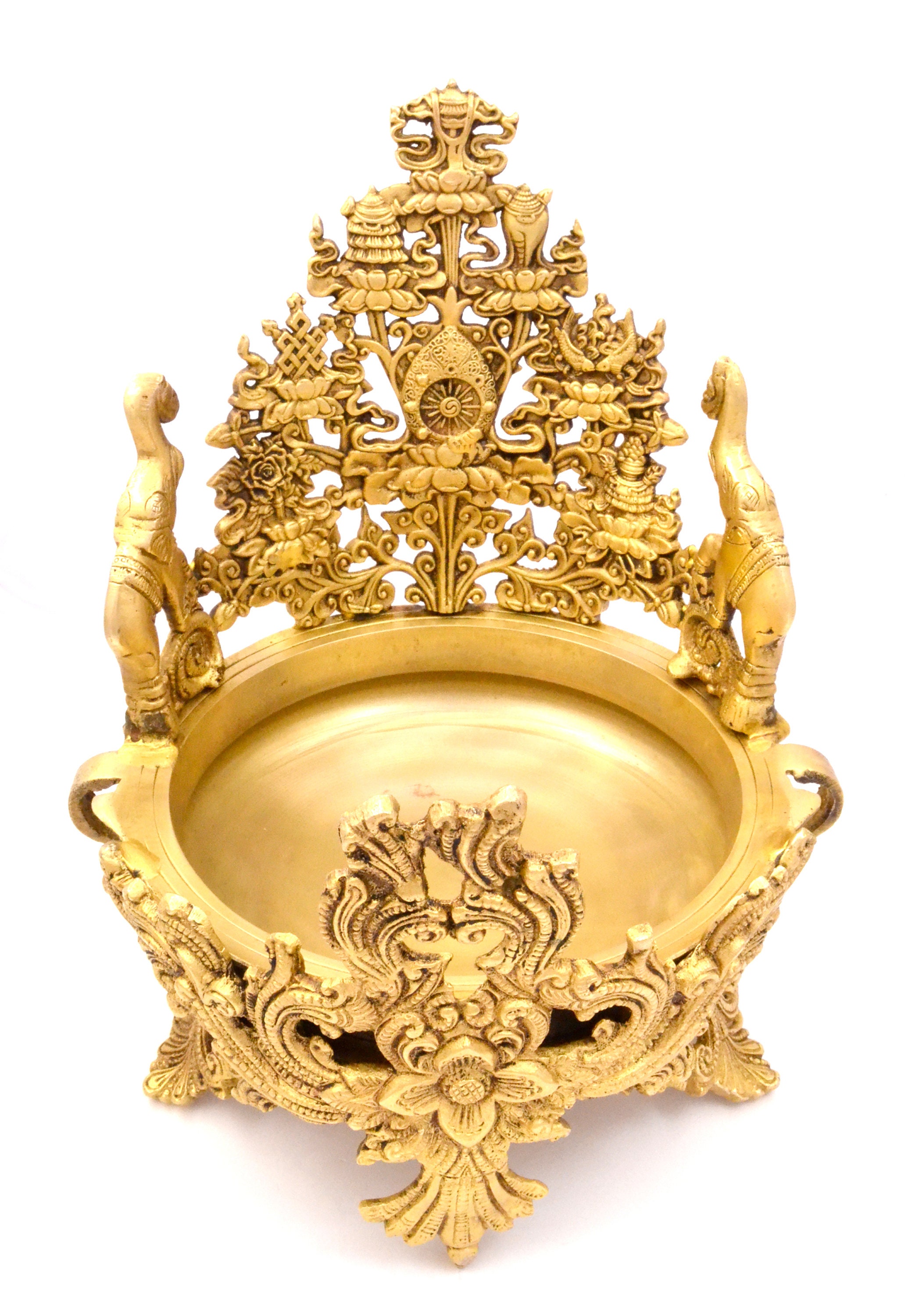 Ethnic Indian Elephant Design Brass Urli Decorative Urli for | Etsy