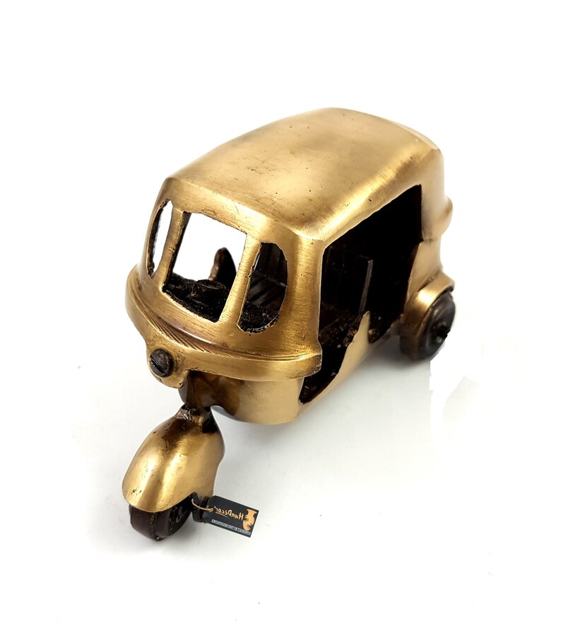 Vintage Auto Rickshaw Miniature Brass Decor Showpiece - Etsy