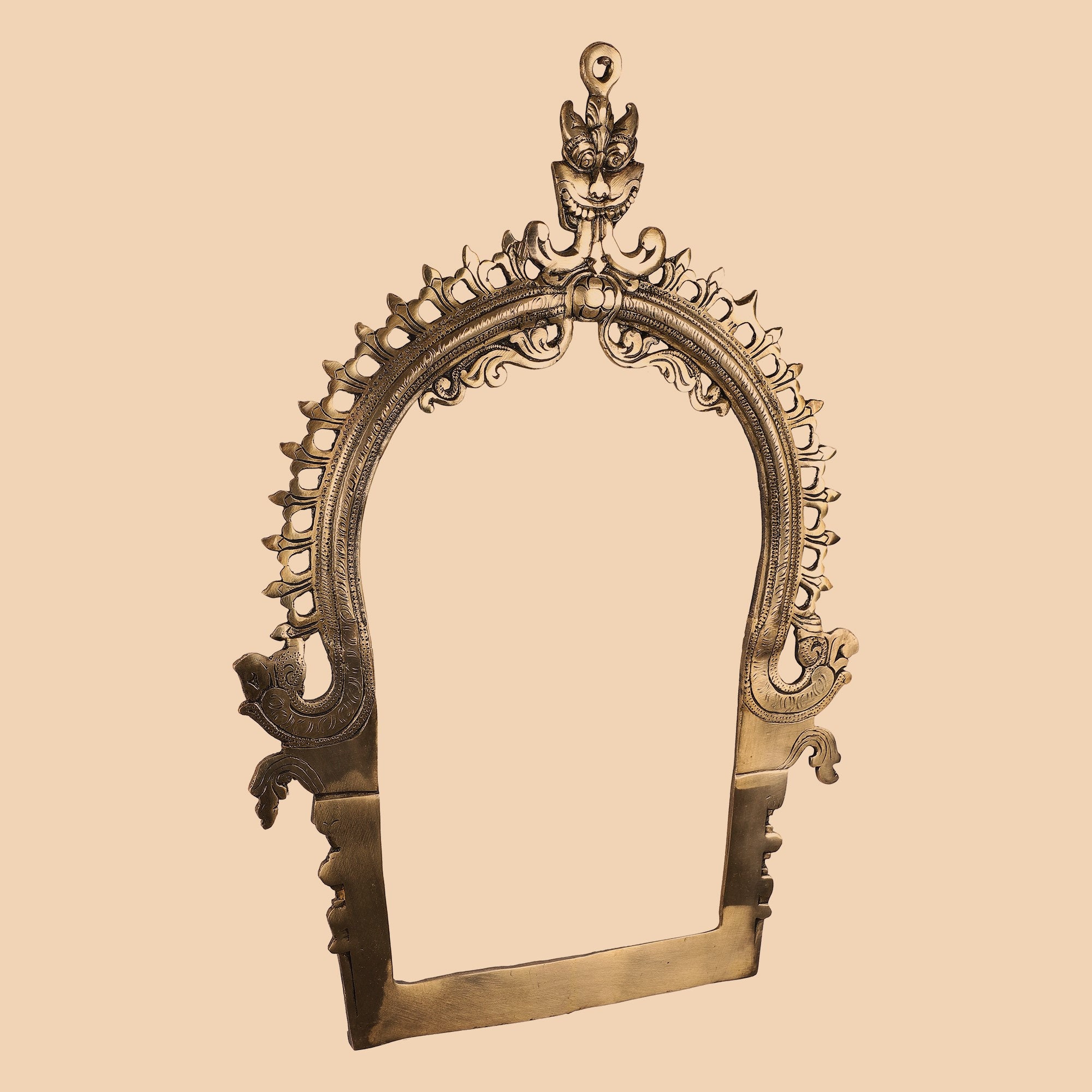 Yali Design Temple Prabhavali Brass Wall Hanging Indian Decor | Etsy