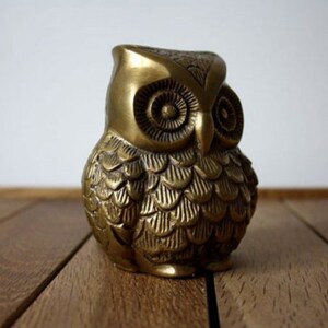 Vintage Brass Owl Showpiece, Showpiece for Room Decor, Home Decor Gifts ...