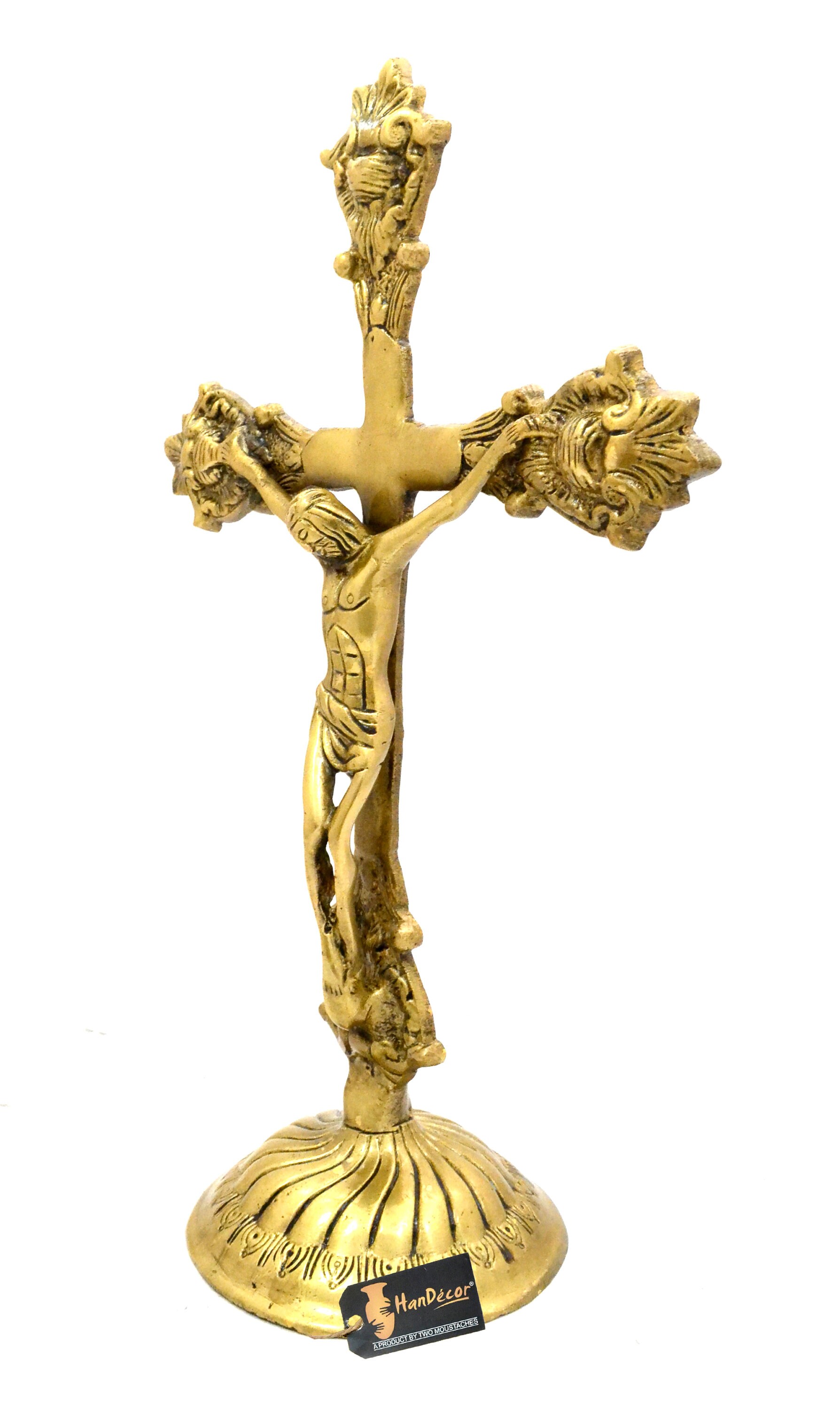 Crucifix Brass Cross With Lord Jesus Christ on the Cross | Etsy