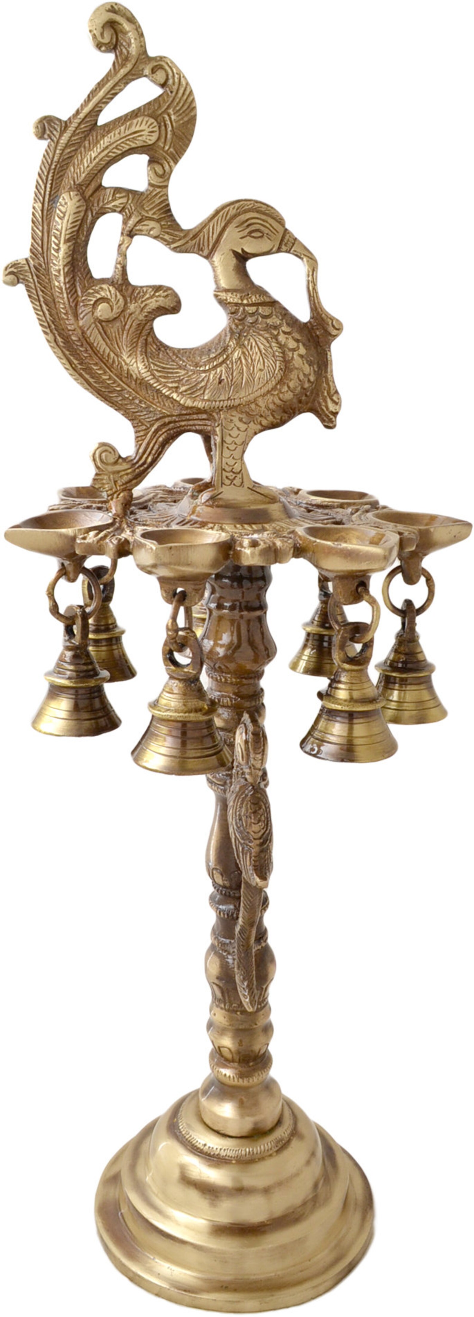 Brass Peacock Deepak Stand Brass Peacock Diya for Home | Etsy