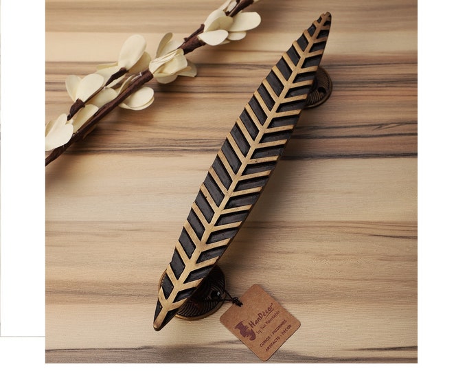 1.25 Leafy Drawer Pulls Handles Leaf Cabinet Handles Pull Vintage ...