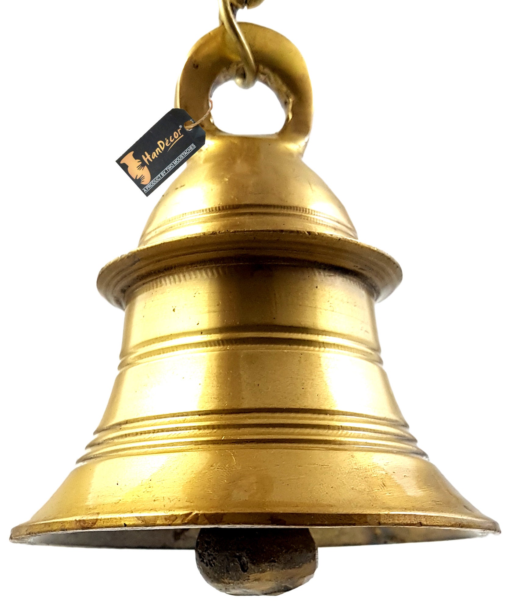 Brass Hanging Bell With Chain Bell Dimensions 4.2 X 5 Inches - Etsy