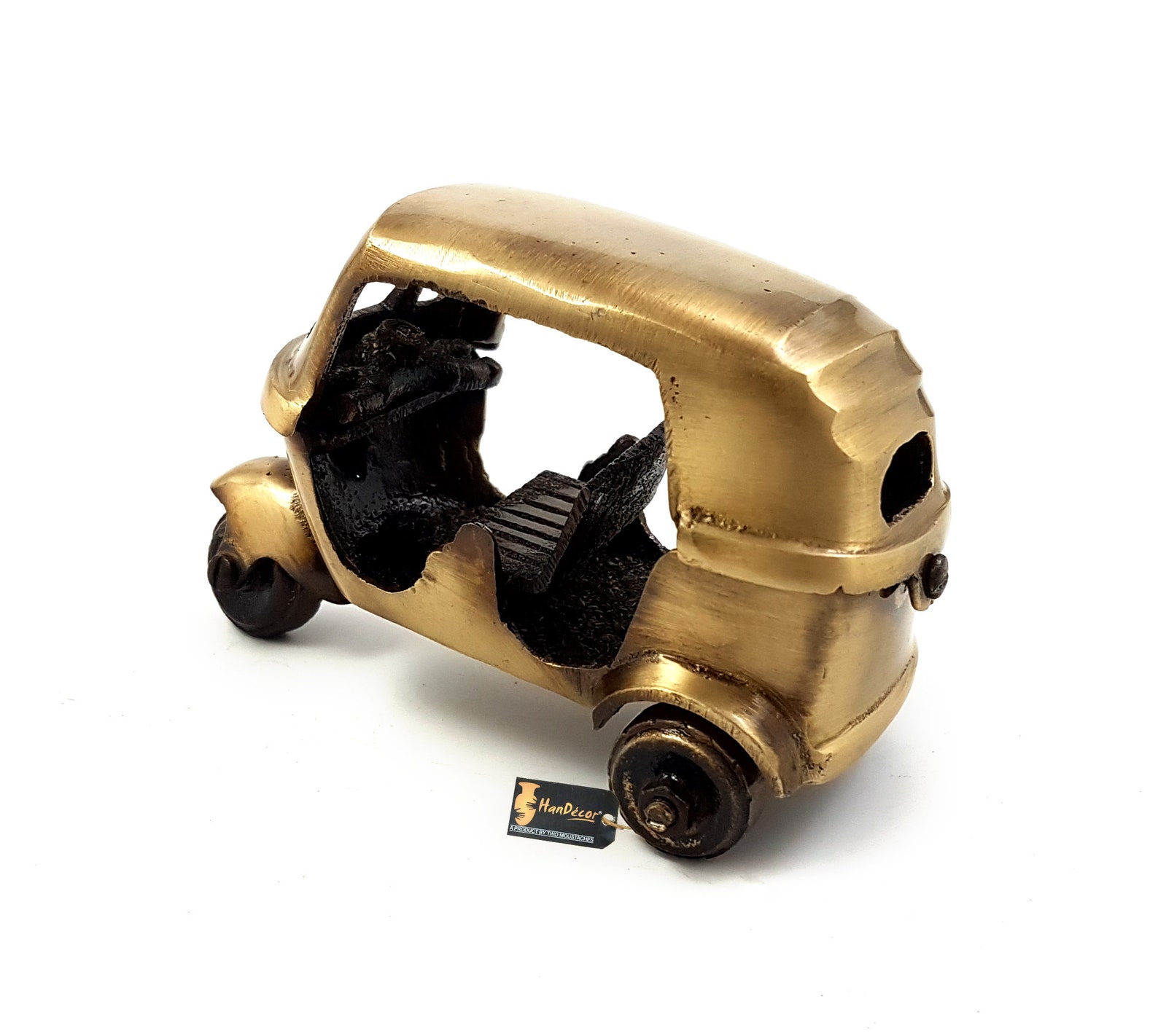 Vintage Auto Rickshaw Miniature Brass Decor Showpiece - Etsy