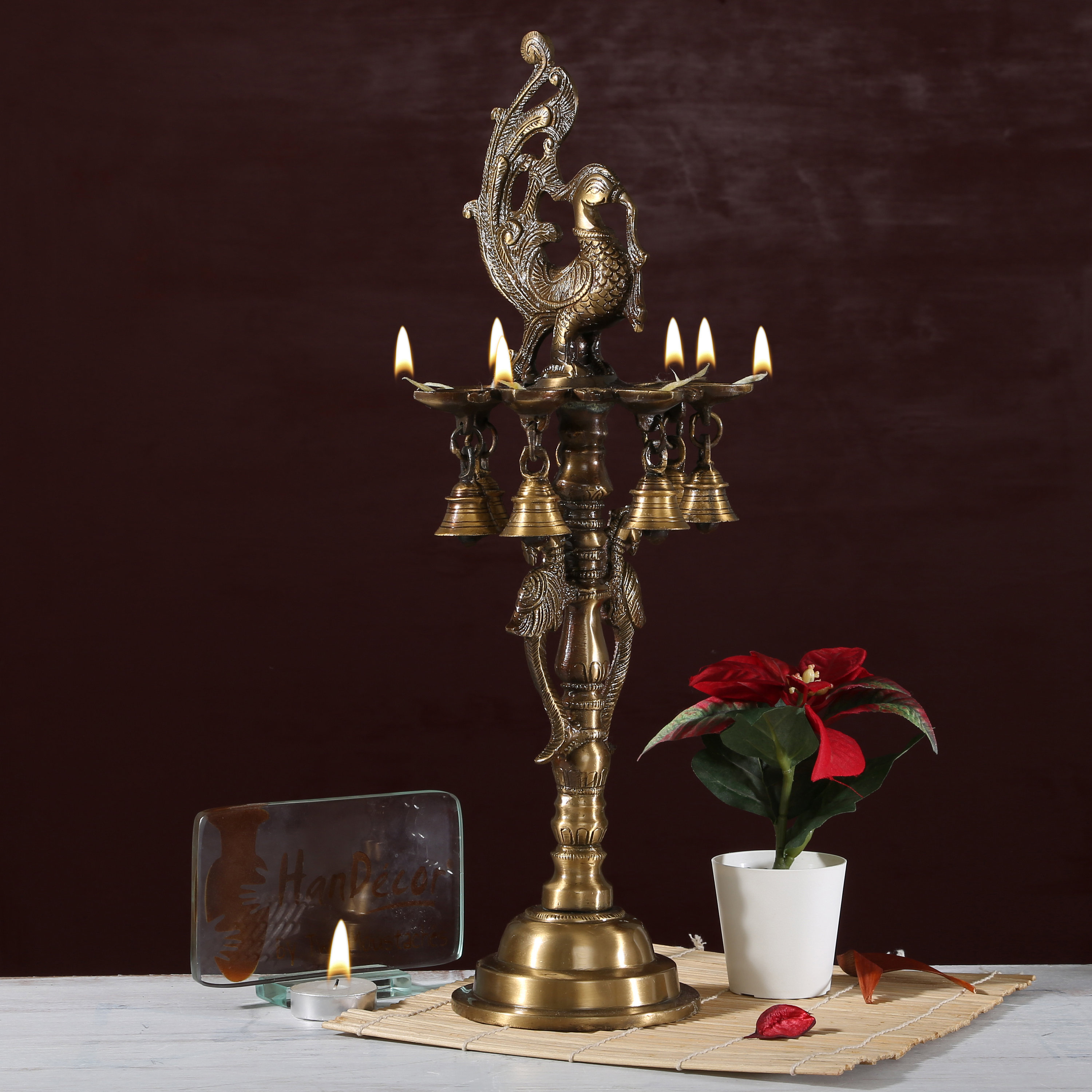 Brass Peacock Deepak Stand Brass Peacock Diya for Home - Etsy UK