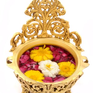 Ethnic Design Decorative Brass Urli Traditional Bowl Showpiece ...