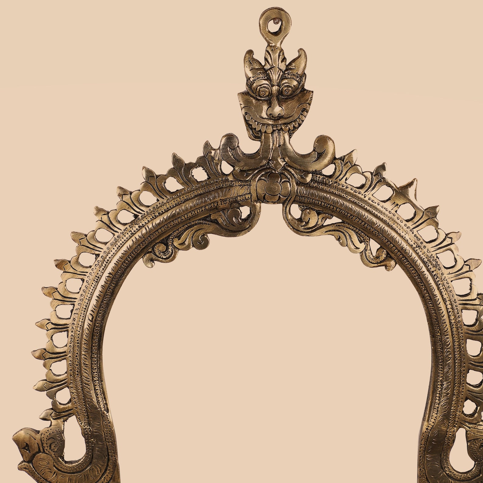 Yali Design Temple Prabhavali Brass Wall Hanging Indian Decor | Etsy