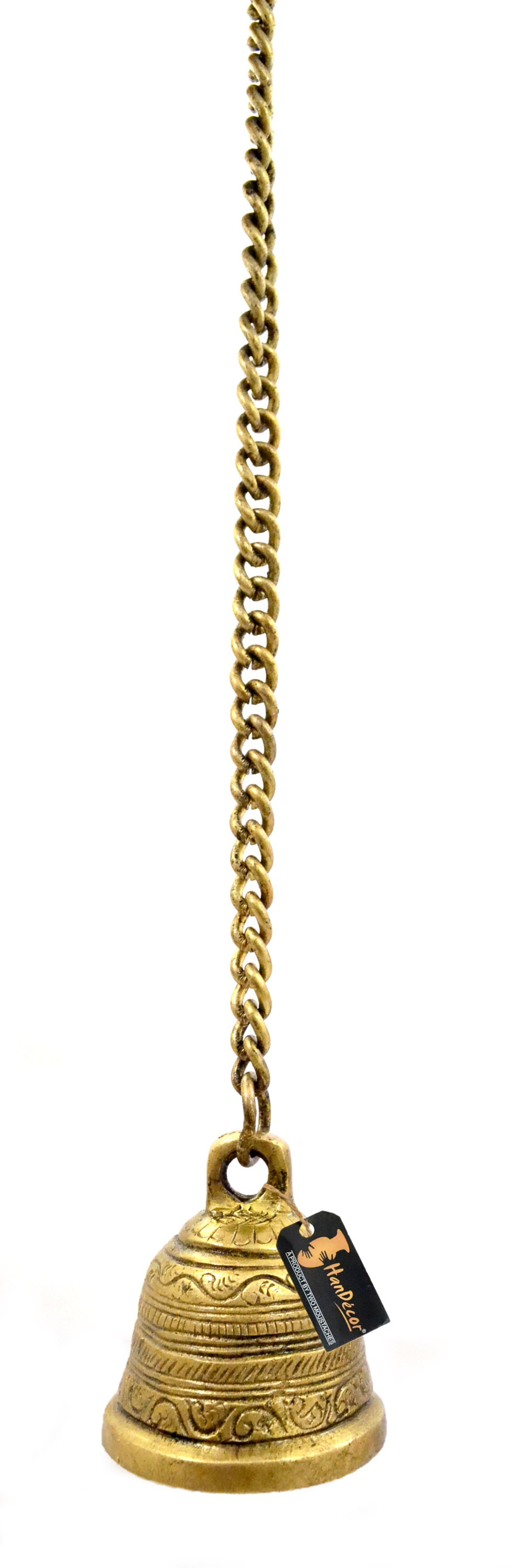 Ethnic Indian Handmade Brass Temple Bell With Chain Hanging - Etsy