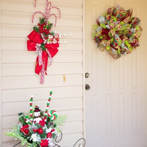 Candy Cane Swag, Especiallymade4me - Etsy