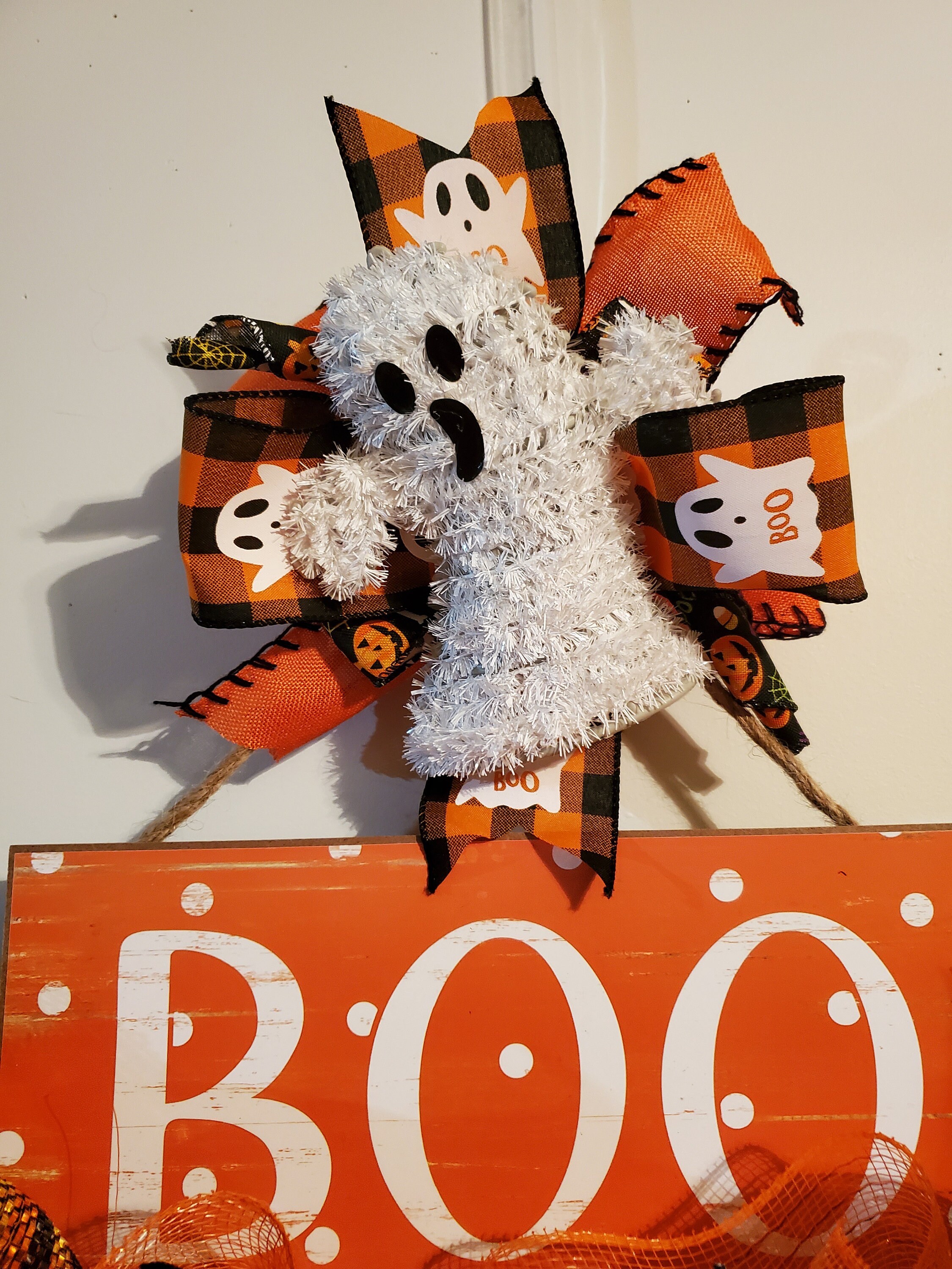 Boo Halloween Door Hanger Especiallymade4me - Etsy