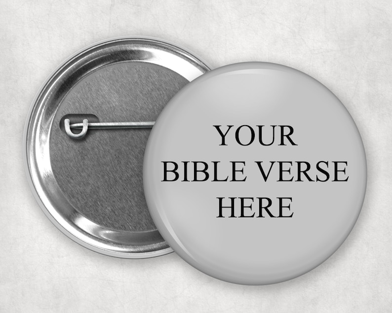 Bible Verse Button - Etsy