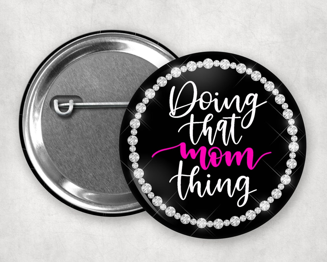 Mom Button - Etsy