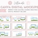 Canva Course Mockup Template, Digital Product Mockup, Course Creator ...