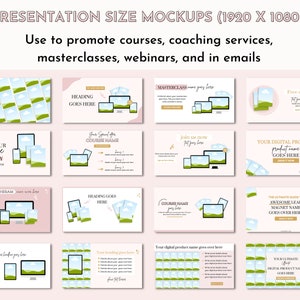 Canva Course Mockup Template, Digital Product Mockup, Course Creator ...