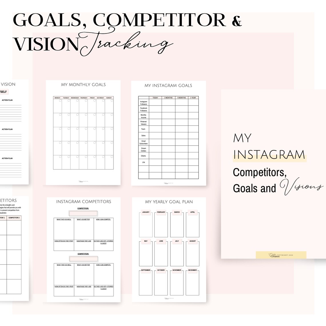 Instagram Planner Social Media Planner Instagram Layout - Etsy
