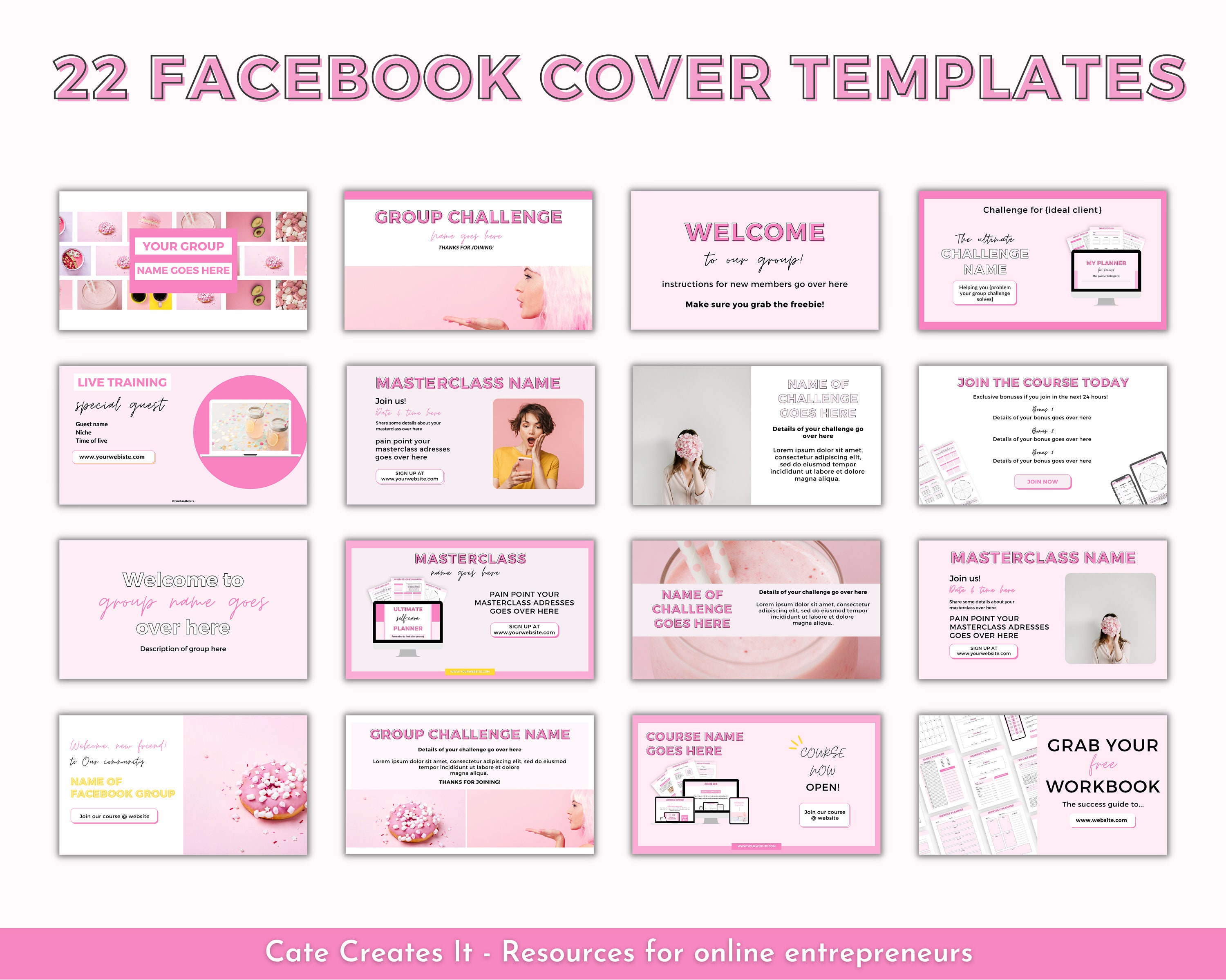 Facebook Group Templates Facebook Canva Templates Facebook | Etsy