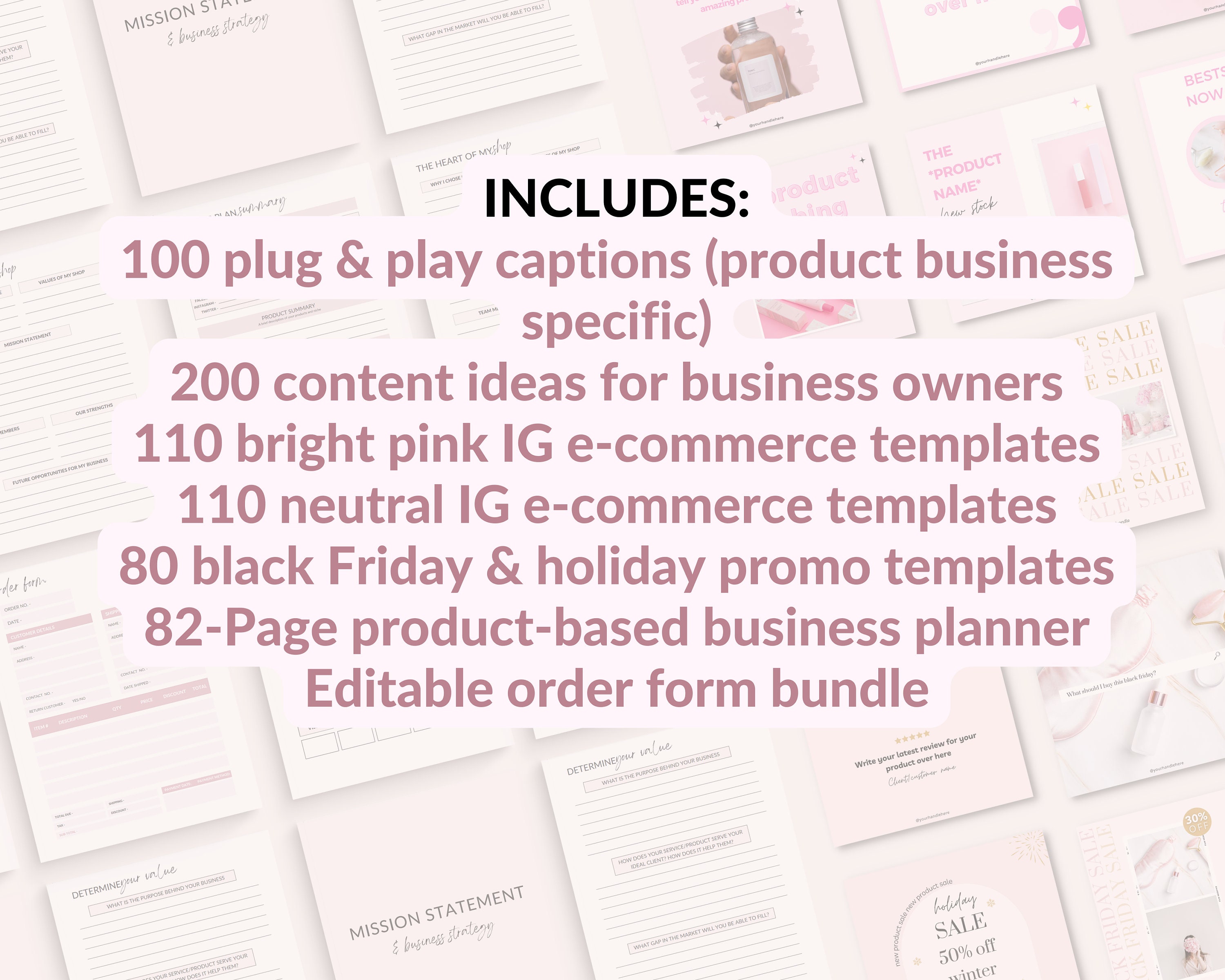 Product Based Business Captions Product Based Business - Etsy