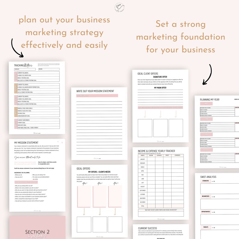Social Media Marketing Bundle Planner, Online Business Planning, Email ...