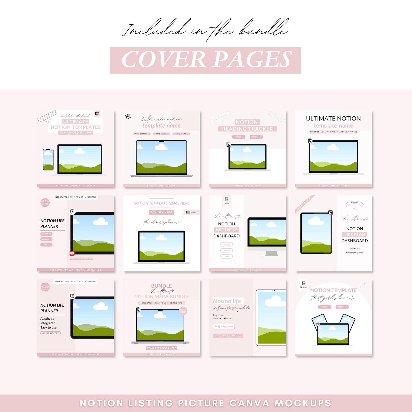 Notion Mockup Templates, Notion Template Mockups, Notion Mockups ...