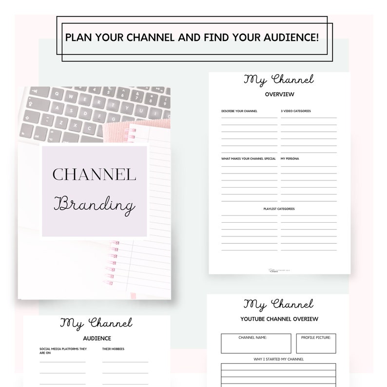 Youtube Video Planner Youtube Channel Planner Social Media | Etsy