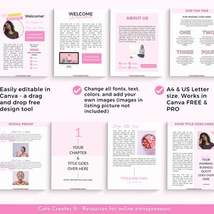 Canva Ebook Template, Editable Workbook Template. Lead Magnet, Course ...