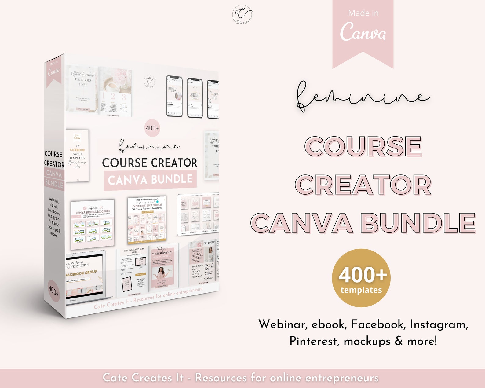 Course Creator Canva Toolkit Canva Template Bundle Ecourse - Etsy