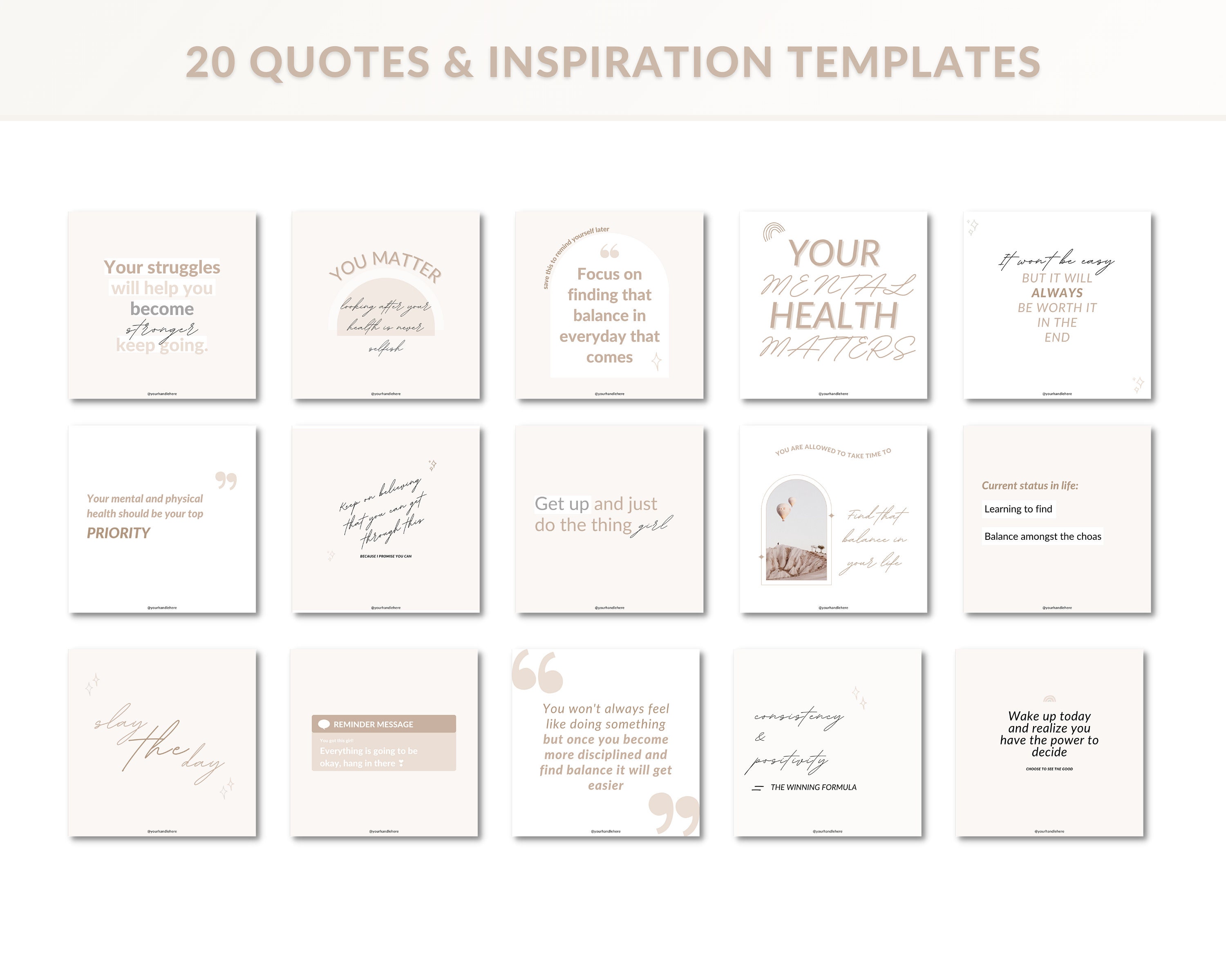 Wellness Coach Templates Wellness Instagram Post Templates - Etsy