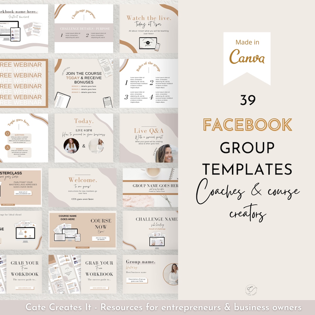 Facebook Group Templates, Facebook Canva Templates, Facebook Post ...