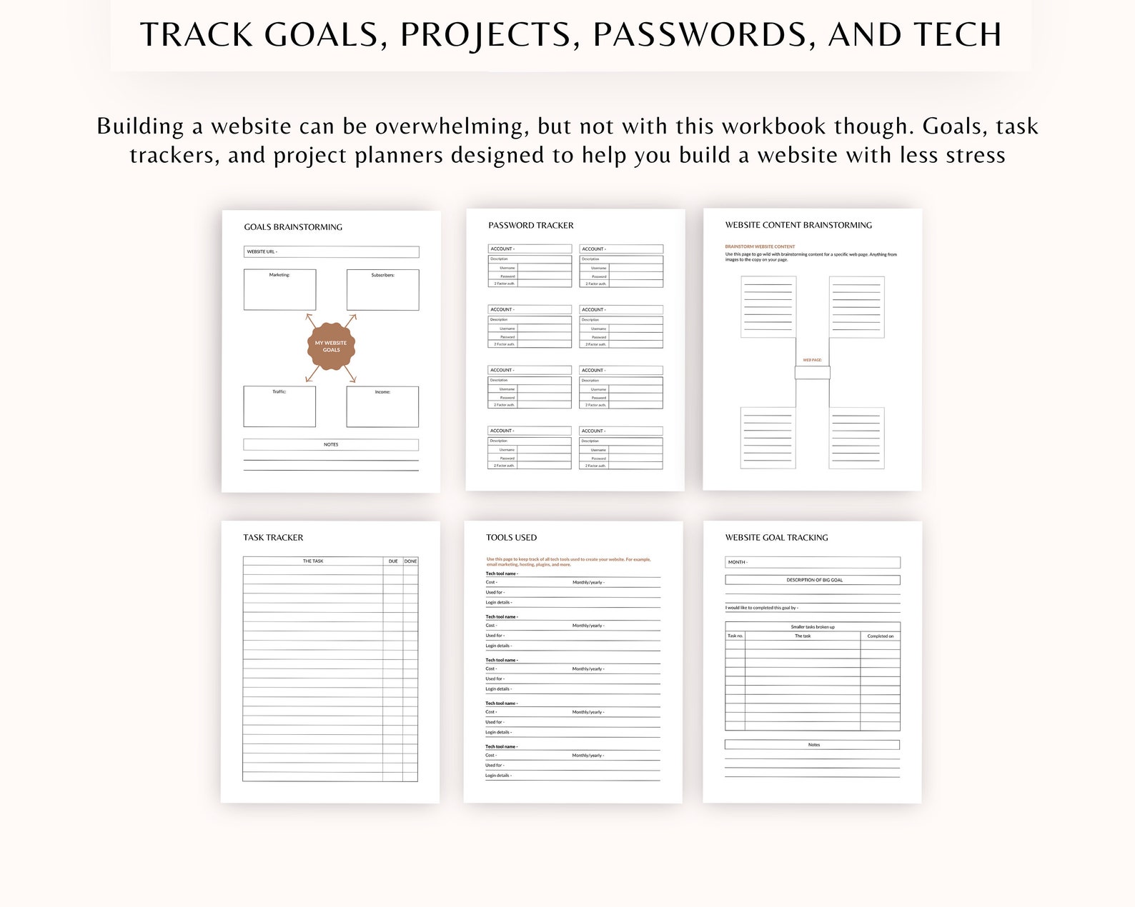 Website Planner Printable Printable Website Planner Website - Etsy