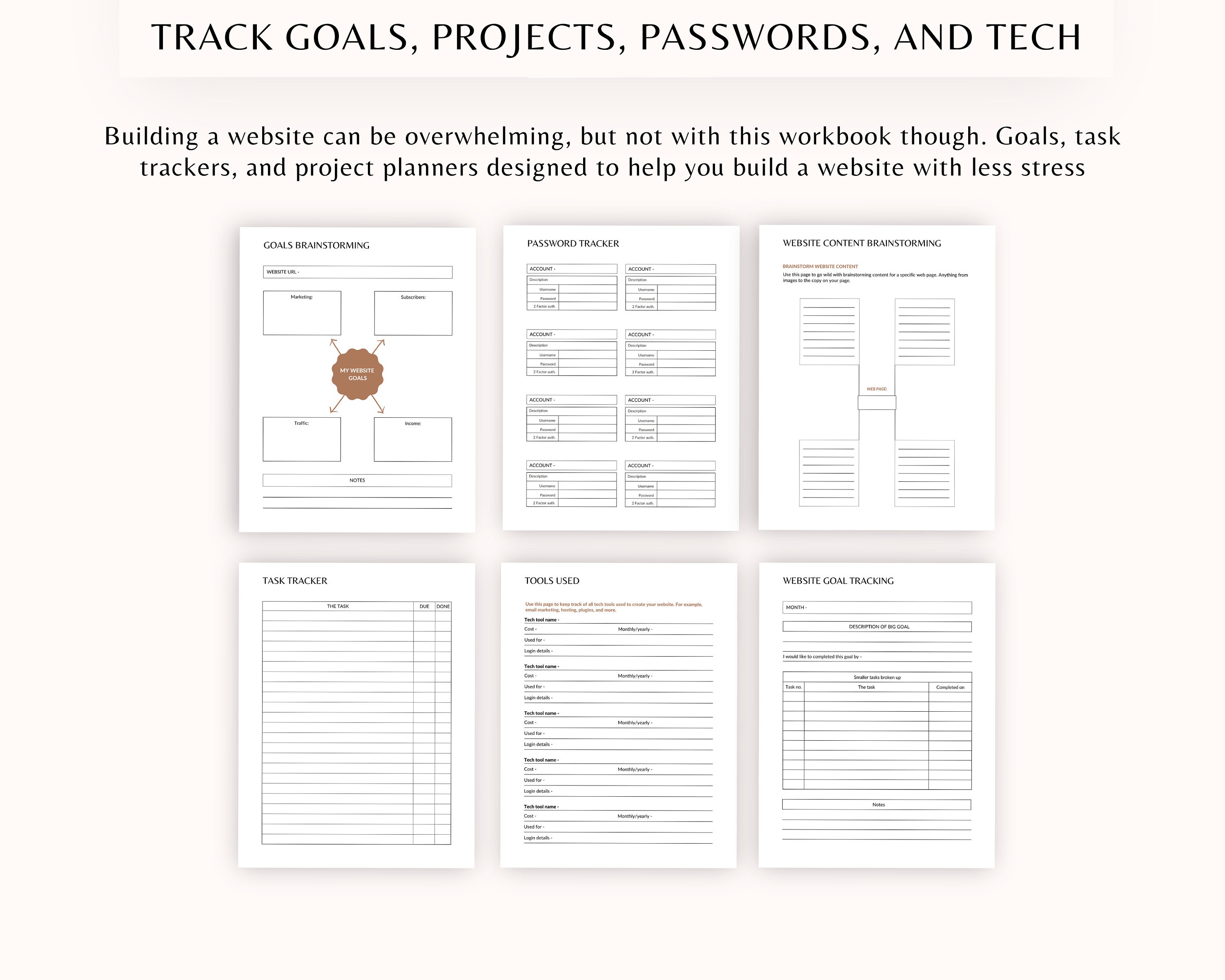 Website Planner Printable Printable Website Planner Website - Etsy UK