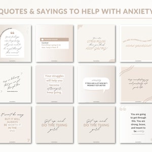 Mental Health Anxiety Post Templates, Anxiety Templates, Mental Health ...