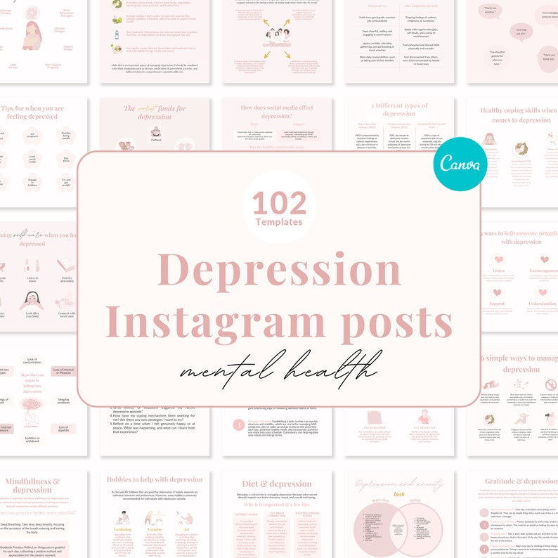 Mental Health Posts, Therapist Instagram Templates, Therapist Social ...