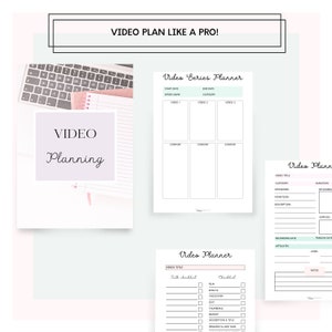 Youtube Video Planner, Youtube Channel Planner, Social Media Planner ...