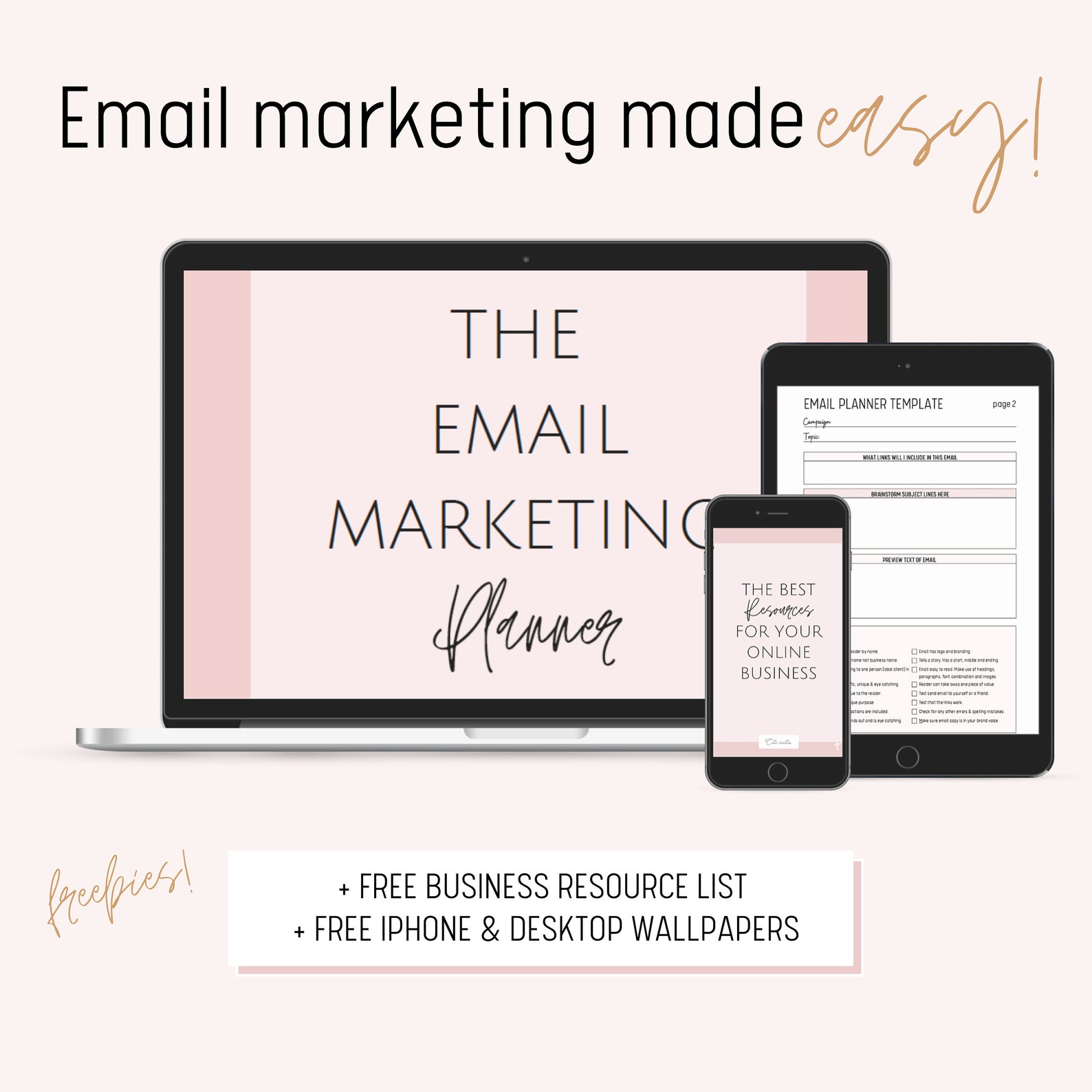 Email Marketing Planner Newsletter Planner Social Media - Etsy