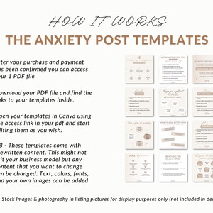 Mental Health Anxiety Post Templates, Anxiety Templates, Mental Health ...
