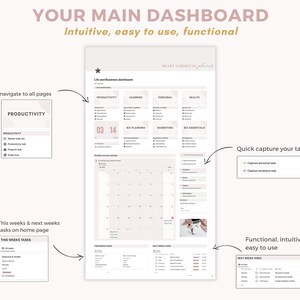 Notion Life and Business Template, Notion Template, Notion Business ...
