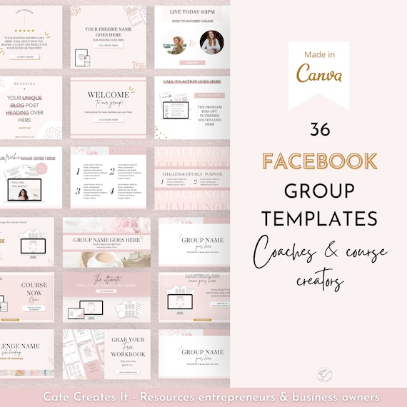 Facebook Group Templates Facebook Canva Templates Facebook | Etsy