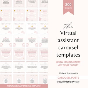 Virtual Assistant Carousel Templates, Virtual Assistant Template ...
