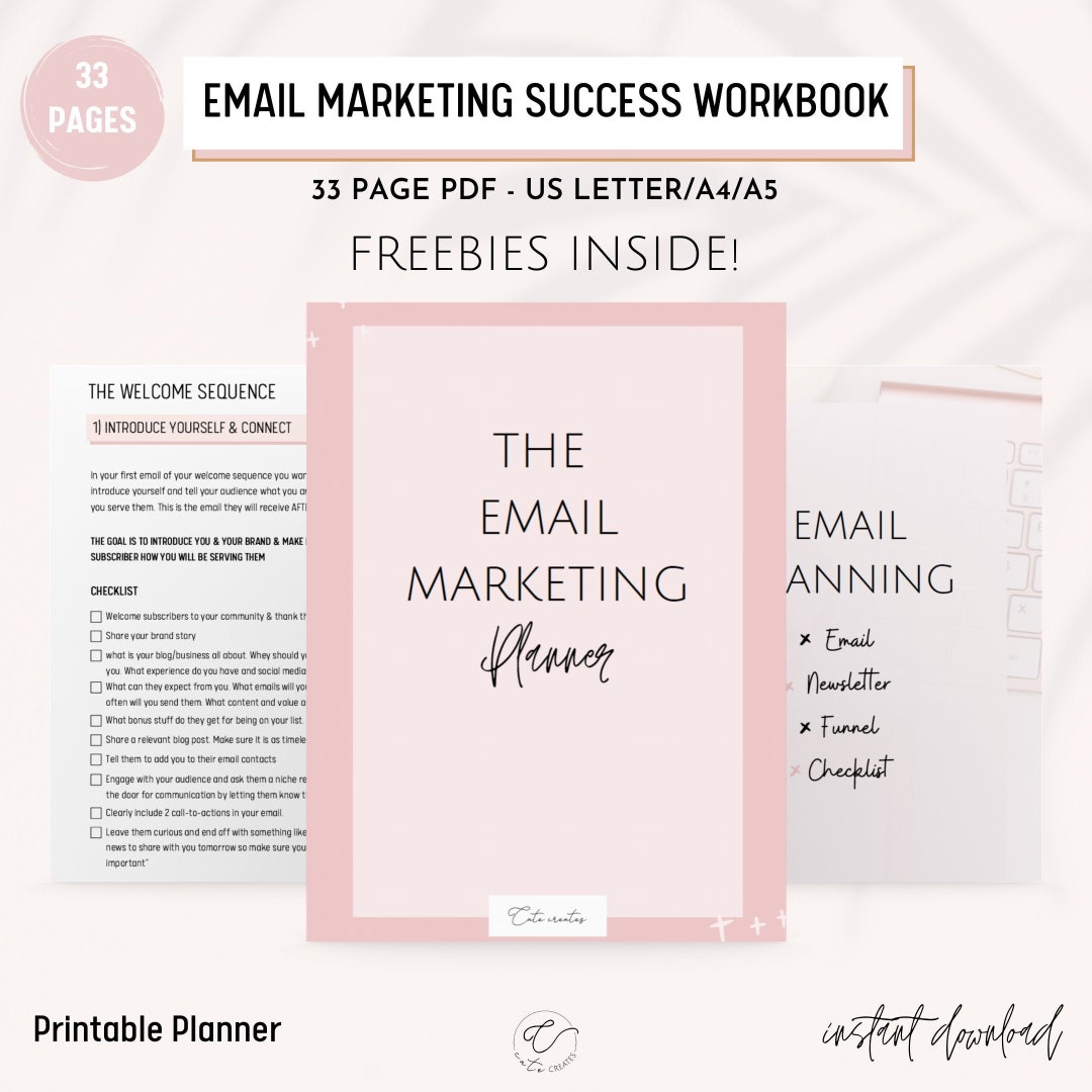 Email Marketing Planner, Newsletter Planner, Social Media Content ...