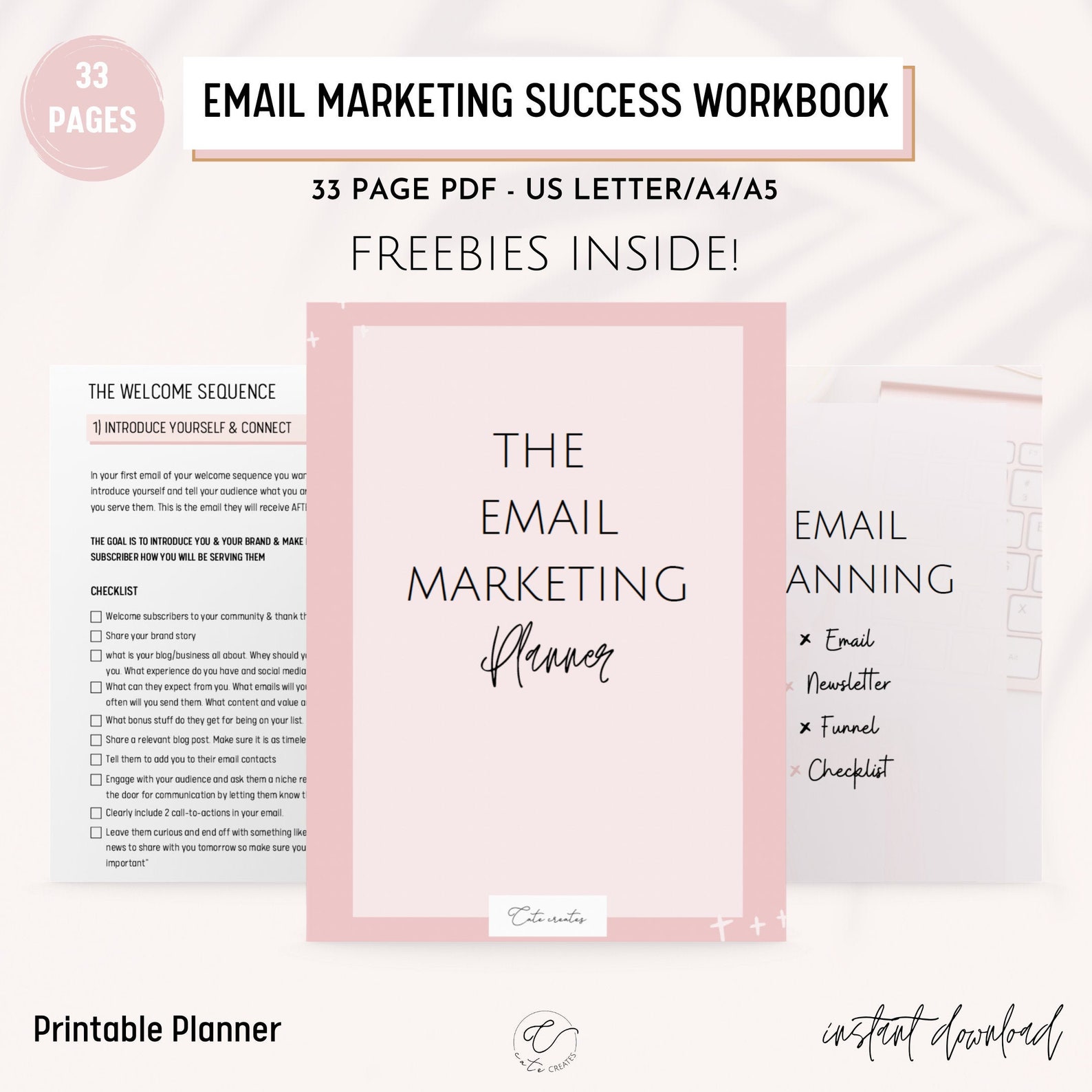 Email Marketing Planner Newsletter Planner Social Media | Etsy