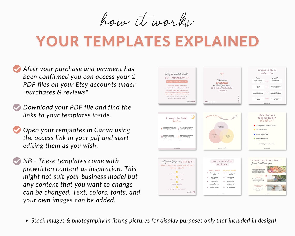 Wellness Coach Templates, Wellness Instagram Post Templates, Instagram ...