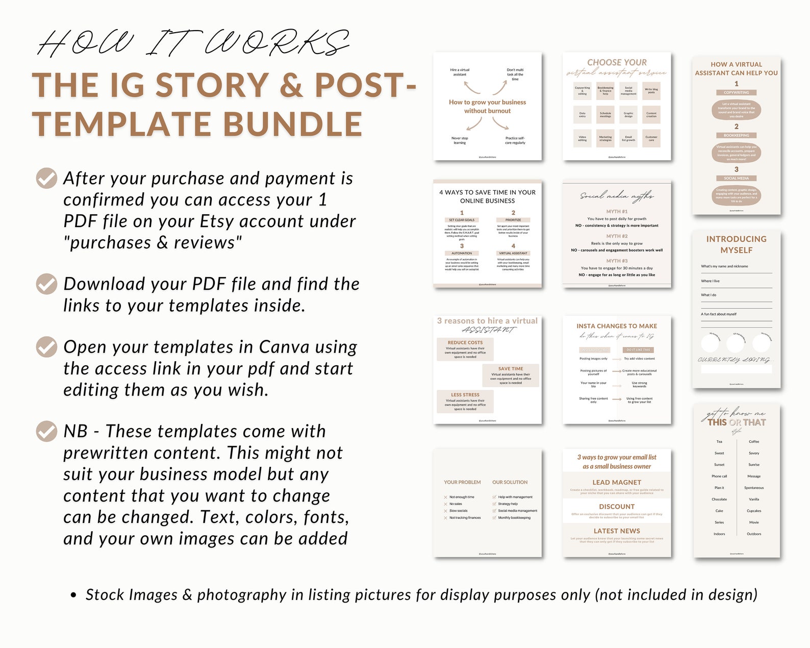 Virtual Assistant Templates Virtual Assistant Template - Etsy