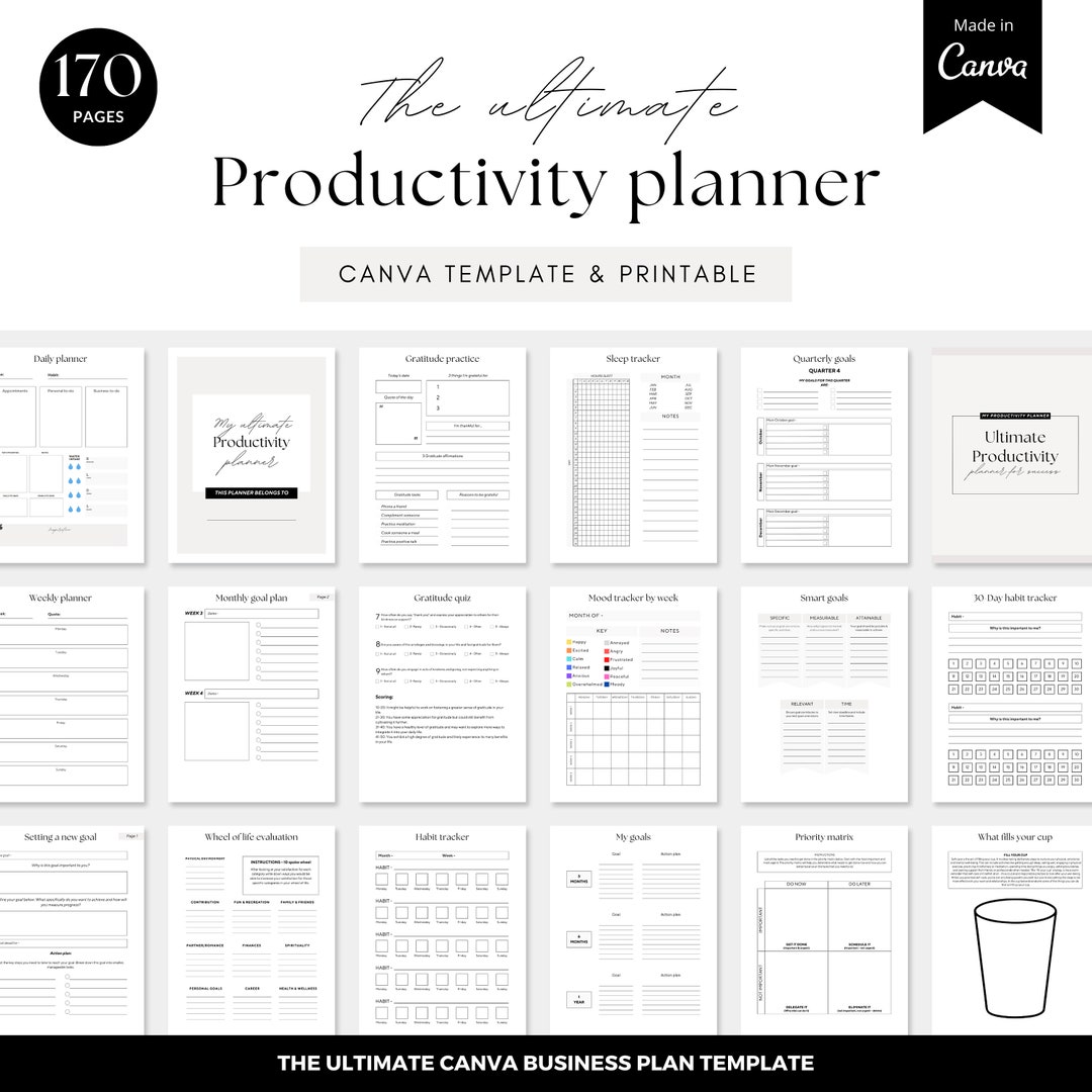 Productivity Planner, Life Planner, Printable Planner, 2024 Planner ...