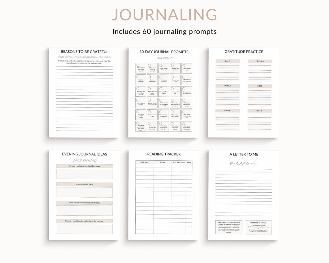 Wellness Planner Self-care Planner Coaching Wellness - Etsy