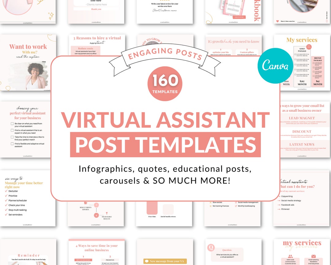 Virtual Assistant Post Templates, VA Content, Virtual Assistant Bundle ...