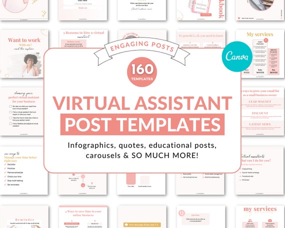 Virtual Assistant Post Templates VA Content Virtual - Etsy