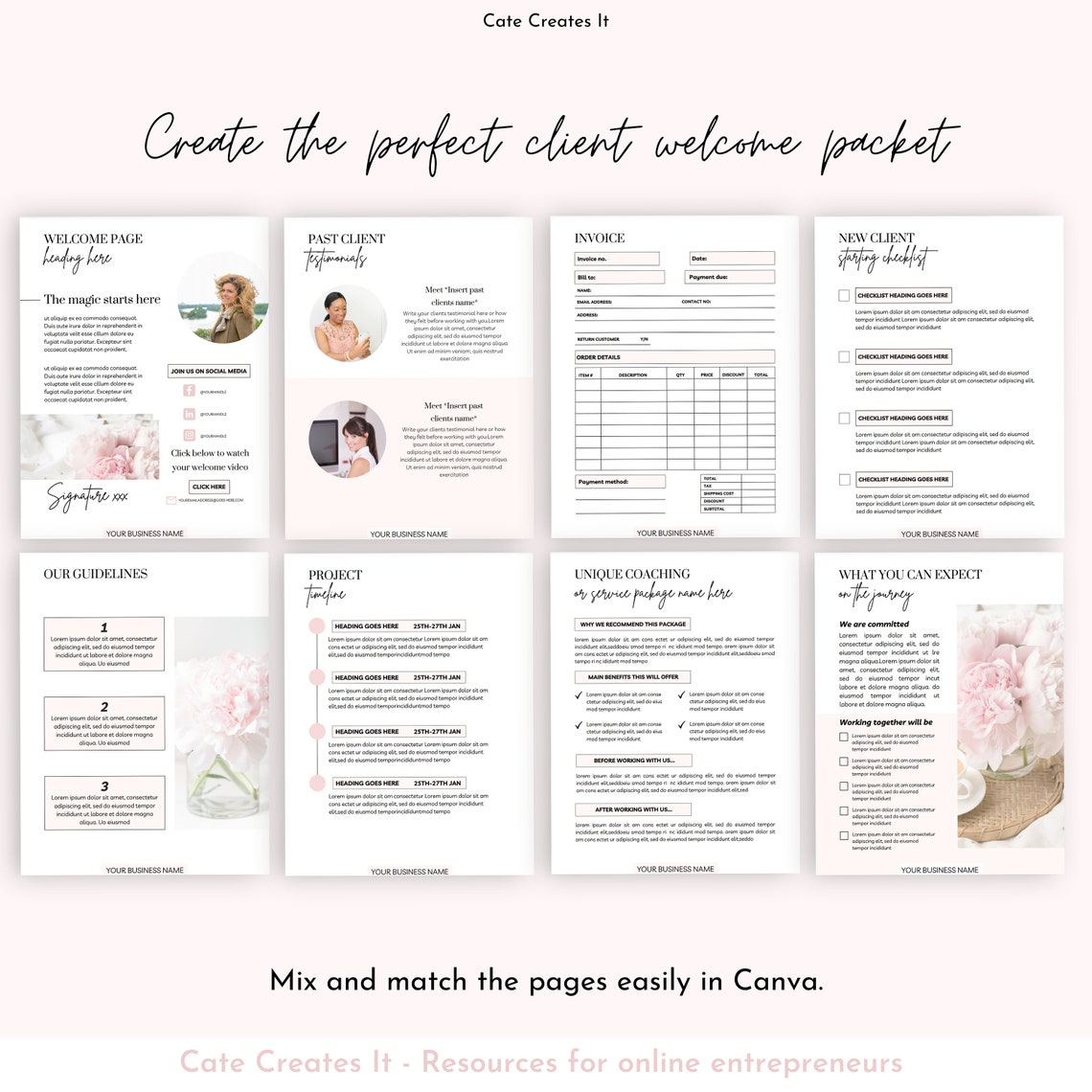 Client Welcome Kit New Client Welcome Packet Client Welcome - Etsy UK